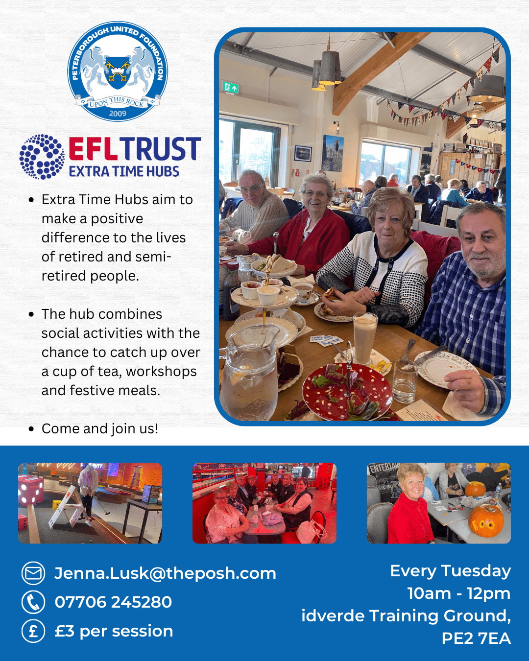 Extra Time Hubs - The Posh Foundation